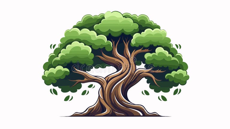 Vector Tree Logo Cartoon Vector Illustration Stock Vector ...