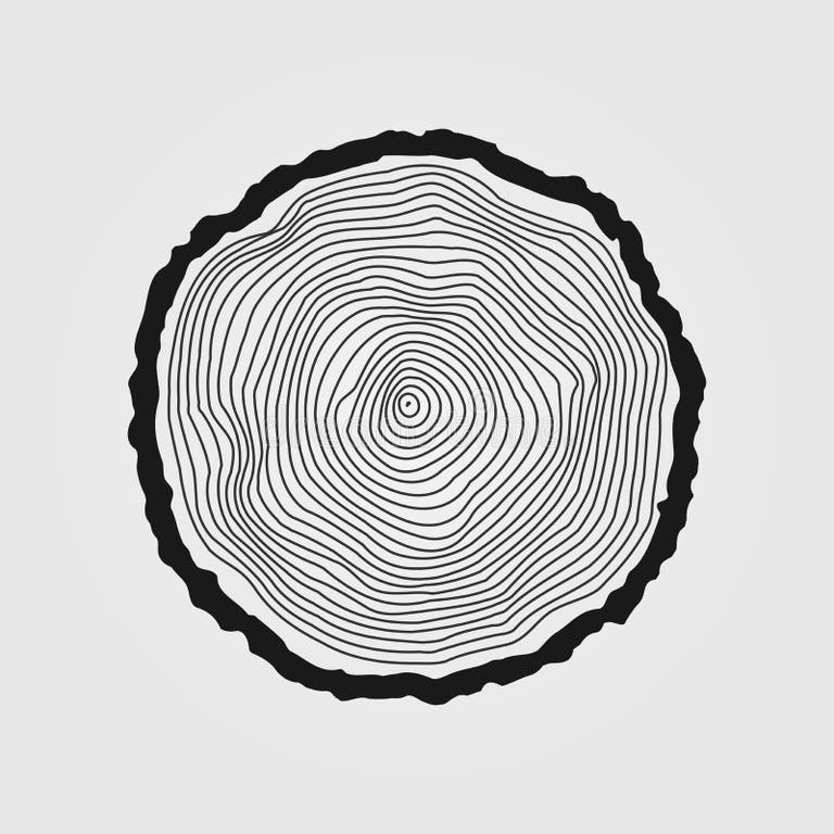 Vector Conceptual Background Tree Rings Stock Illustrations – 592 ...