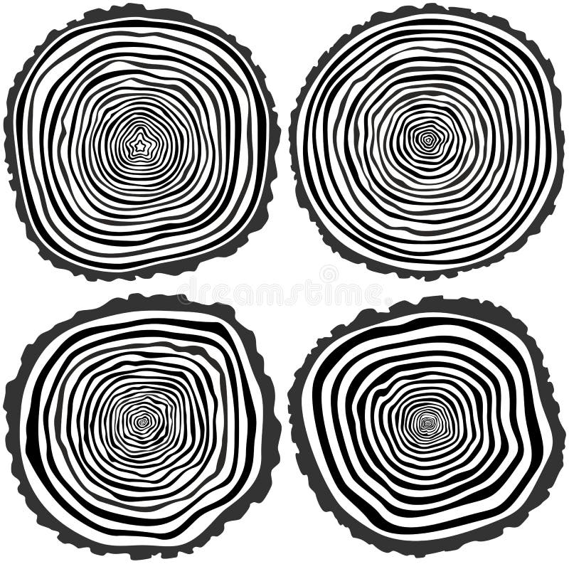 Vector Conceptual Background with Tree-rings. Stock Vector ...