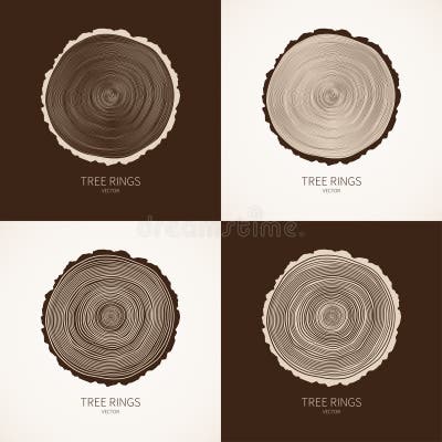 Vector Conceptual Background Tree Rings Stock Illustrations – 609 ...
