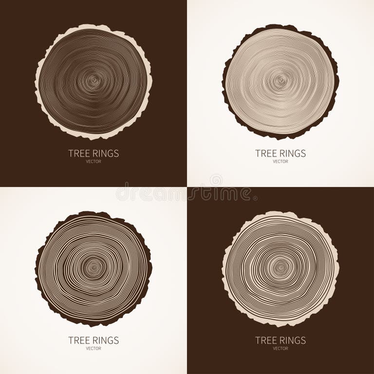Vector Conceptual Background Tree Rings Stock Illustrations – 609 ...