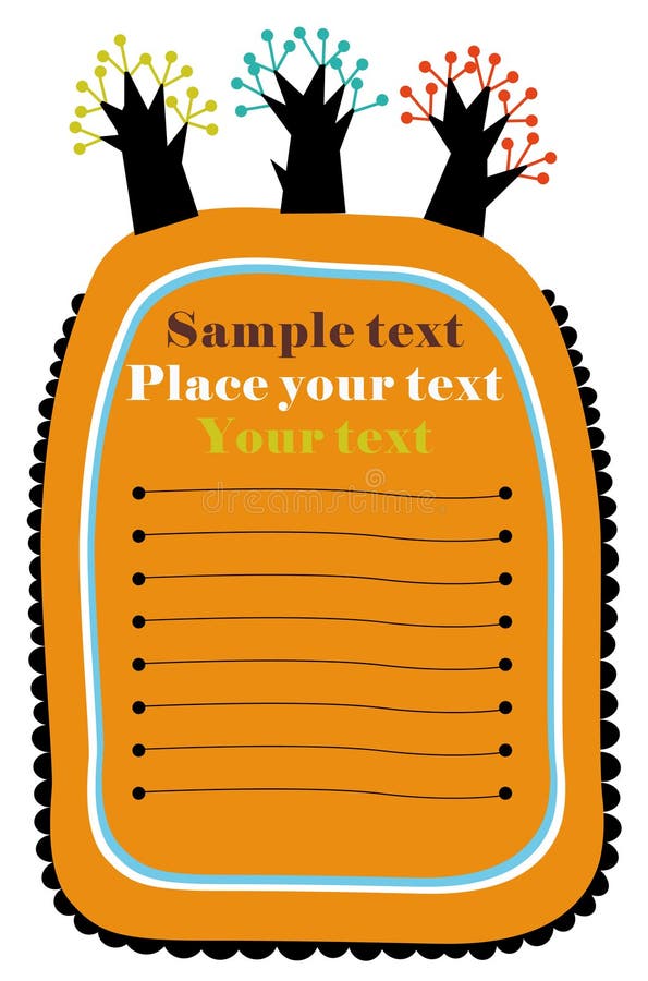 Vector tree text stock illustration. Illustration of forest - 9521530