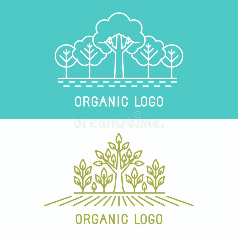 Vector Trees and Parks Logo Design Elements Stock Vector - Illustration ...