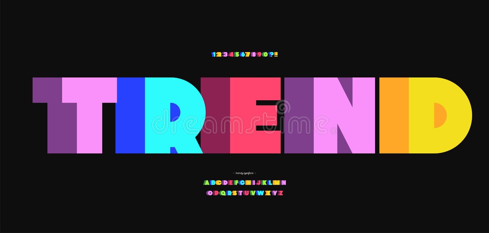 Vector Trend Alphabet 3d Bold Typography Stock Vector - Illustration of ... Vector Trend Alphabet 3d Bold Typography Stock Vector - Illustration of ...