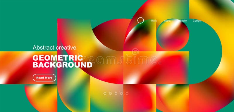 Vector Trendy Geometric Abstract Background Stock Vector - Illustration ...