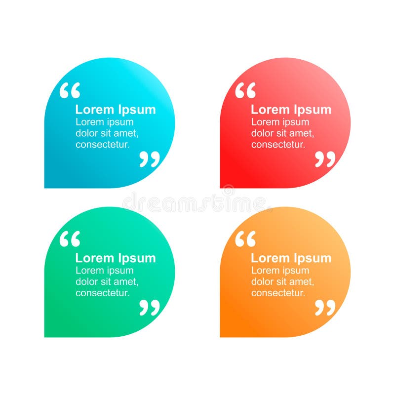 Vector Trendy Quotation or Citation Template 7 Stock Photo ...