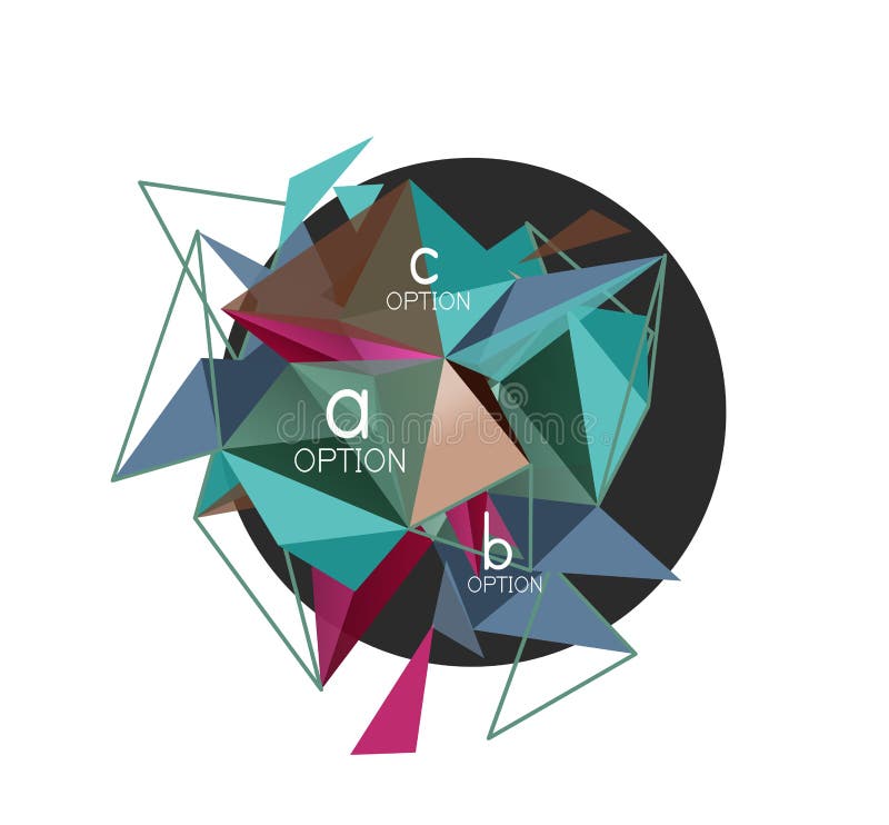 Vector Triangle Abstract Background Low Poly Concept Stock Vector