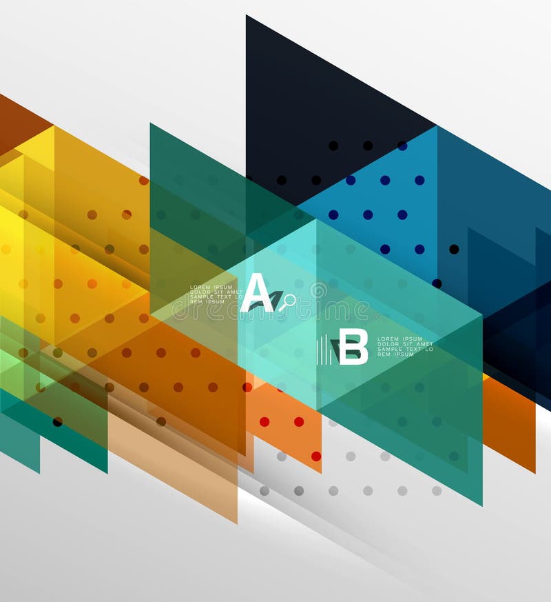 Vector triangle banner stock vector. Illustration of background - 86003389