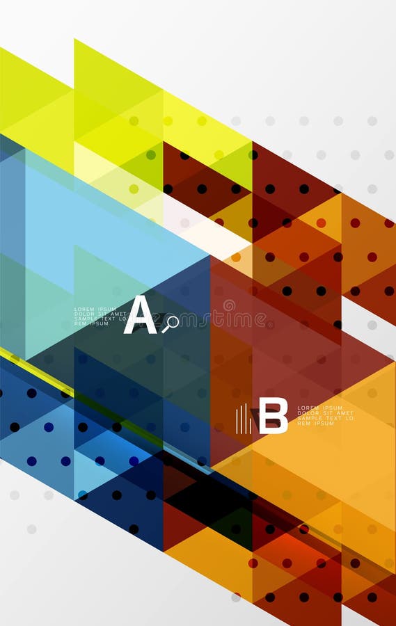 Vector triangle banner stock vector. Illustration of graphic - 86076916