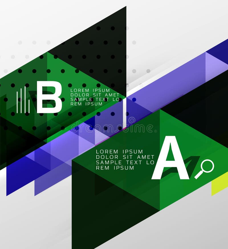 Vector triangle banner stock vector. Illustration of bookmark - 86076933