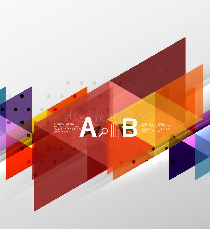 Vector triangle banner stock vector. Illustration of chart - 86076984