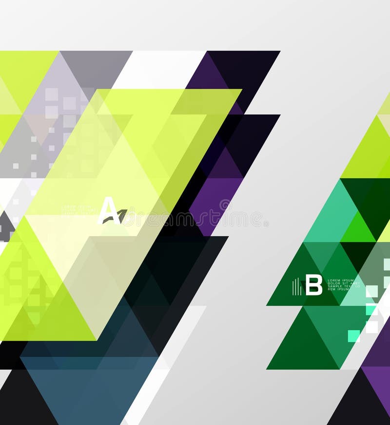 Vector triangle banner stock vector. Illustration of element - 86077301