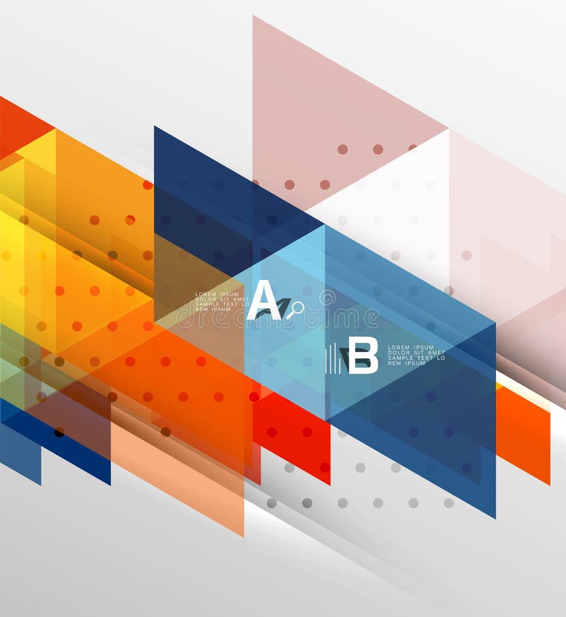 Vector triangle banner stock vector. Illustration of layout - 86213556