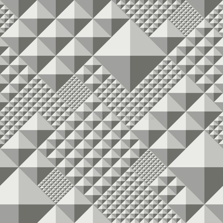Vector Triangle Convex Abstract Seamless Pattern Stock Vector ...