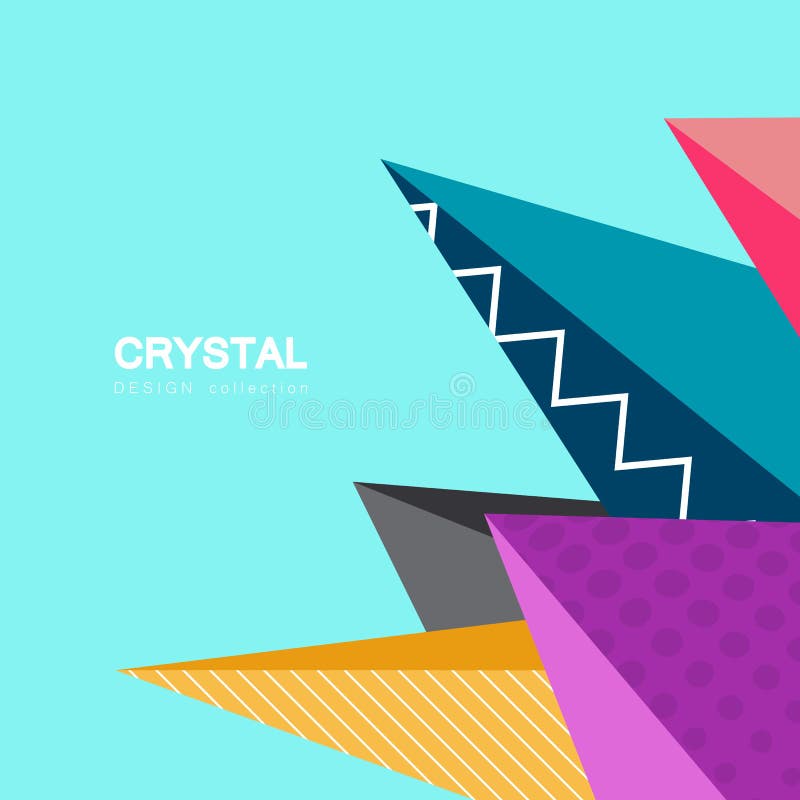 Vector Triangle Crystal Design / Geometry Concept Background Stock ...