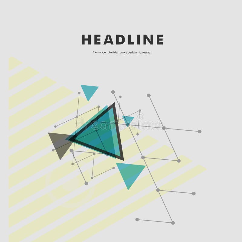 Vector Triangle Design. Abstract Vector Composition for Printing Books ...