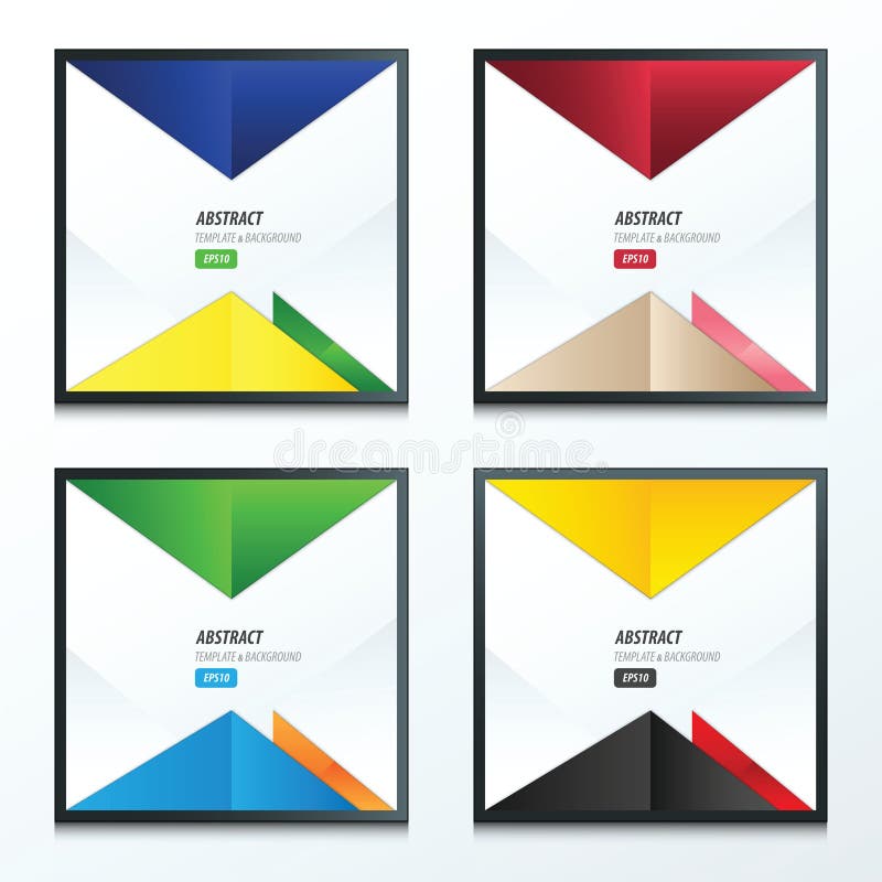 Vector Triangle Design 4 Item Stock Illustrations – 14 Vector Triangle ...