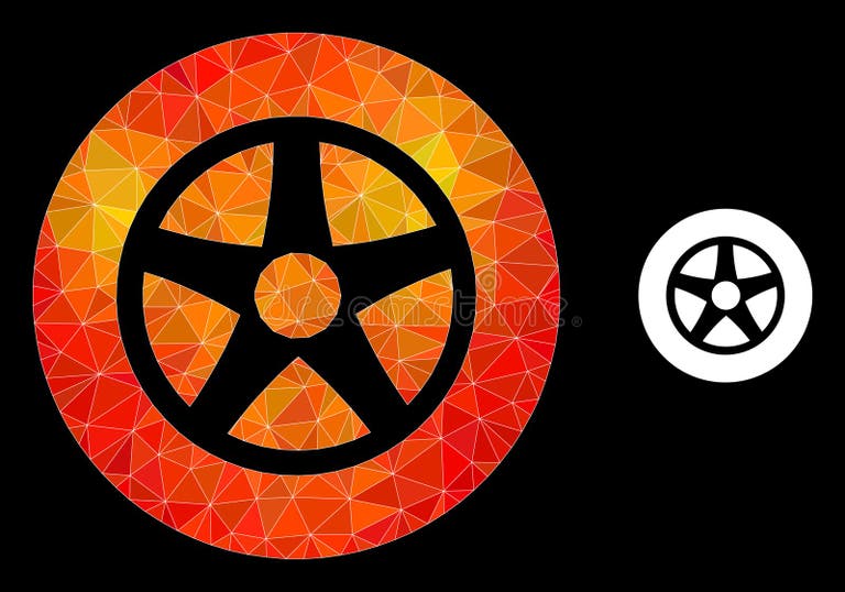 Lowpoly Car Wheel Icon Stock Illustrations – 349 Lowpoly Car Wheel Icon ...