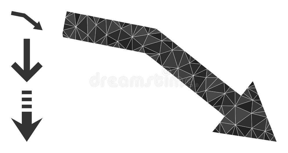 Vector Triangle Filled Fail Trend Icon and Similar Icons Stock Vector ...