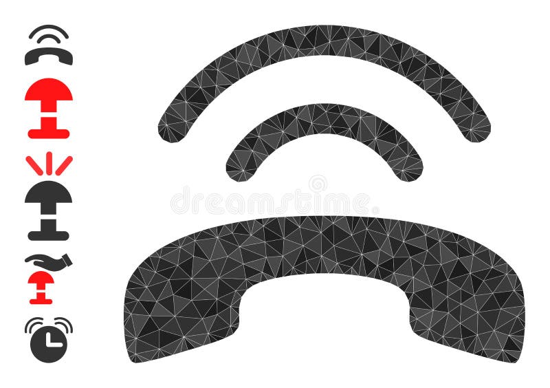 Vector Triangle Filled Phone Ring Icon and Similar Icons Stock Vector ...