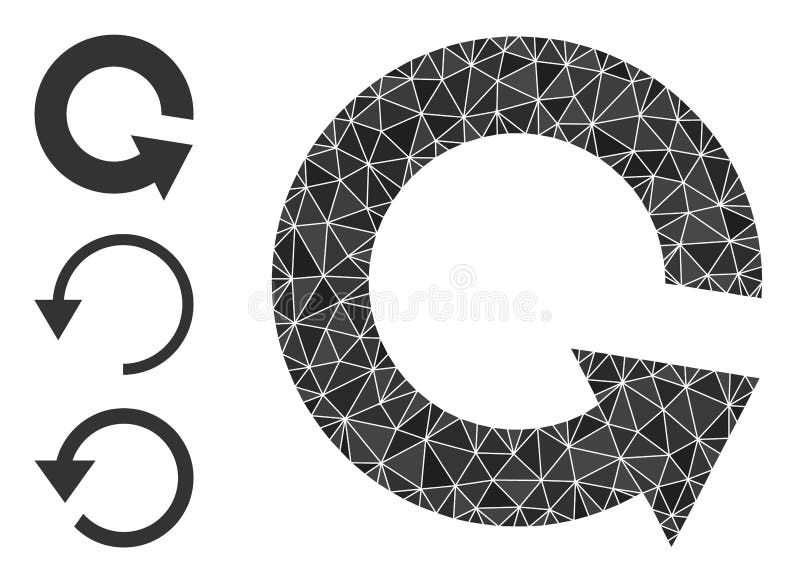 Vector Triangle Filled Rotate Ccw Icon and Other Icons Stock Vector ...