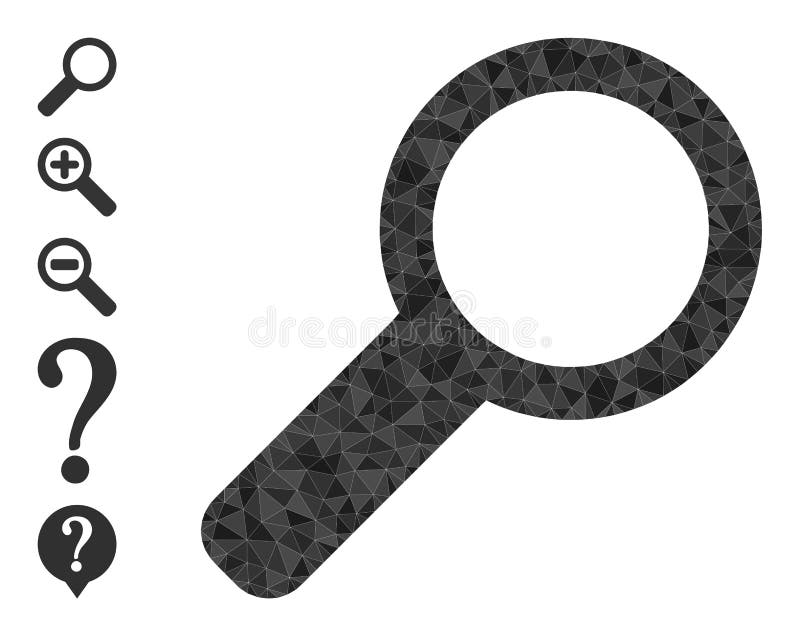 Vector Triangle Filled Search Icon and Similar Icons Stock Vector ...