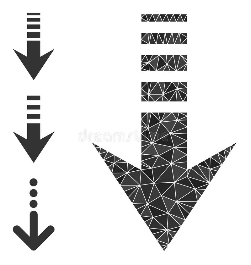 Vector Triangle Filled Send Down Icon and Similar Icons Stock Vector ...