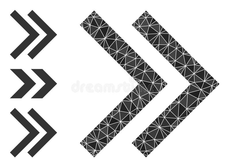 Vector Triangle Filled Shift Right Icon and Other Icons Stock Vector ...