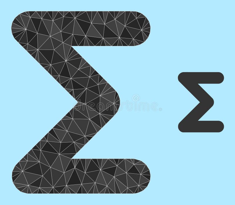 Vector Triangle Filled Sum Icon Stock Vector - Illustration of ...