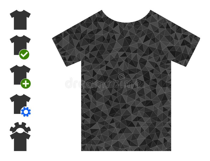 Vector Triangle Filled T-Shirt Icon and Other Icons Stock Vector ...