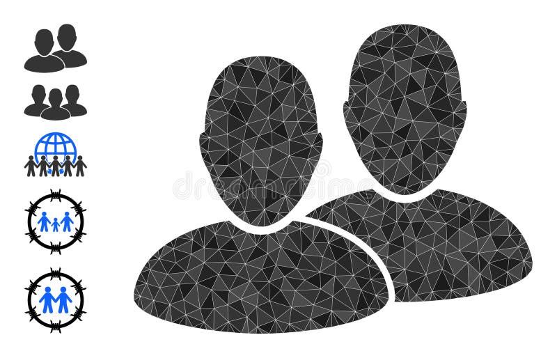 Vector Triangle Filled Users Icon and Similar Icons Stock Illustration ...