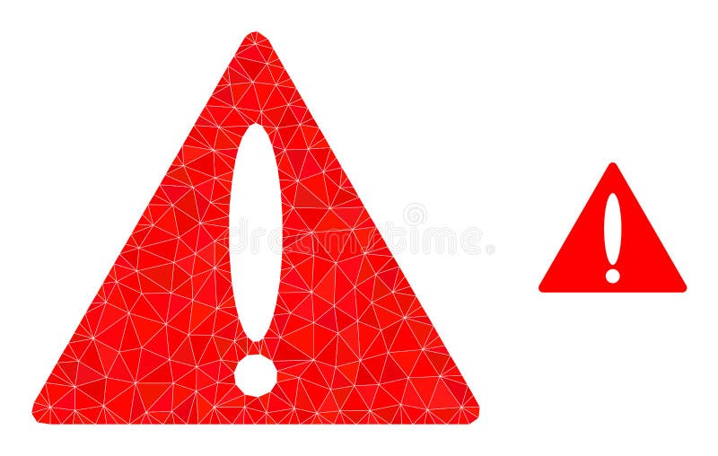 Vector Triangle Filled Warning Triangle Icon Stock Vector ...