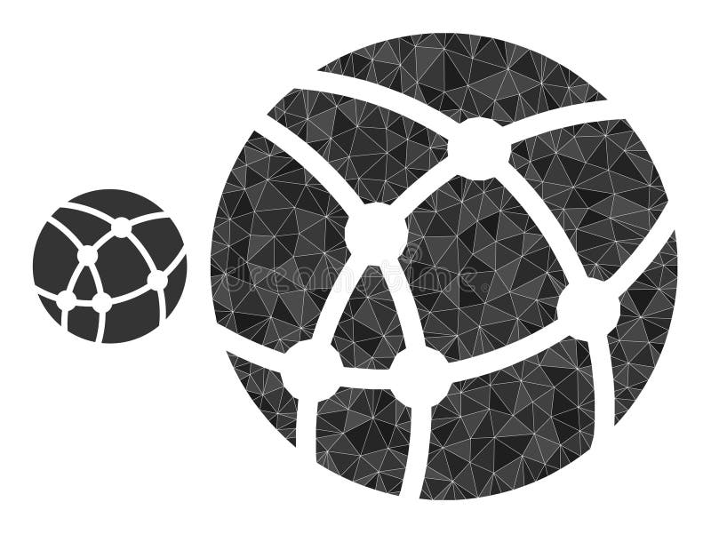 Vector Triangle Filled Web Sphere Icon Stock Vector - Illustration of ...