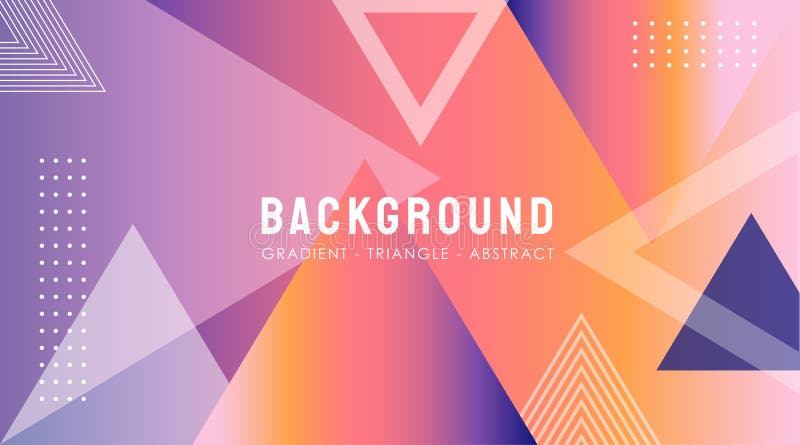 Vector Triangle Gradient Abstract Background Pink Purple Theme Stock Vector - Illustration of ...