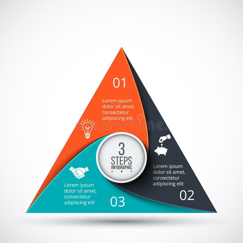 Vector Triangle Infographic. Stock Vector - Illustration of background ... Vector Triangle Infographic. Stock Vector - Illustration of background ...