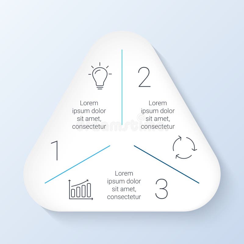 Vector Triangle Infographic, Diagram,. Stock Vector - Illustration of ...