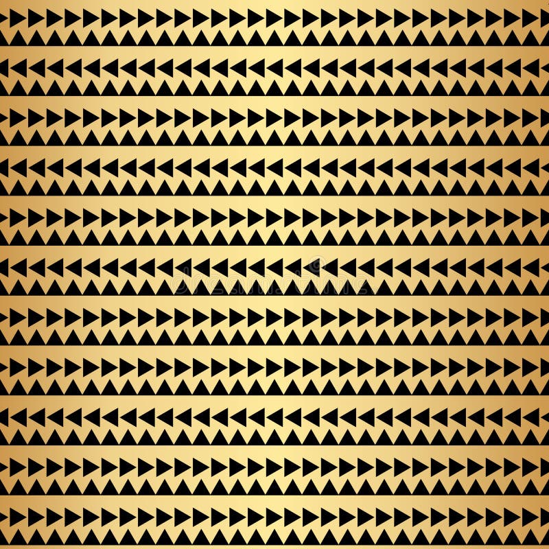 Geometric Triangle Gold Seamless Repeat Pattern Background, Gold and ...