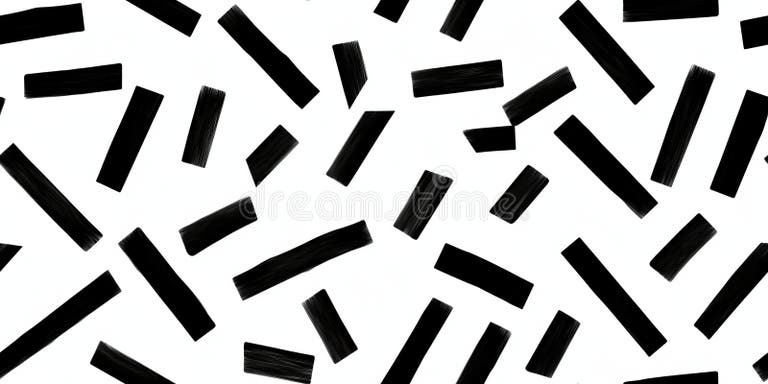 Vector Triangle Seamless Pattern. Hand Drawn Geometric Brush Strokes ...