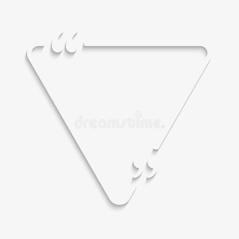 Triangle speech bubble stock vector. Illustration of icon - 90223519
