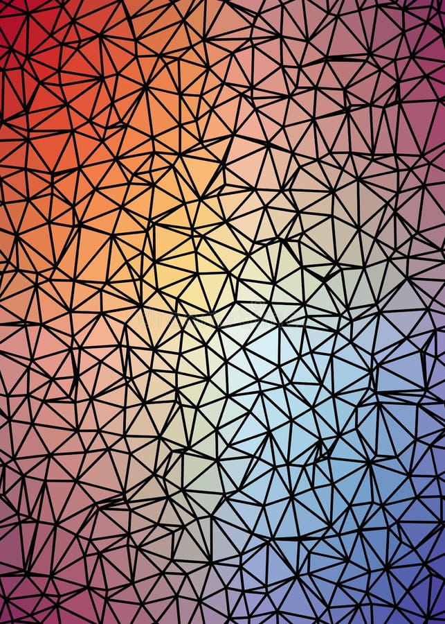 Abstract Low Polygon Gradient Generative Art Background Illustration Stock Vector - Illustration ...