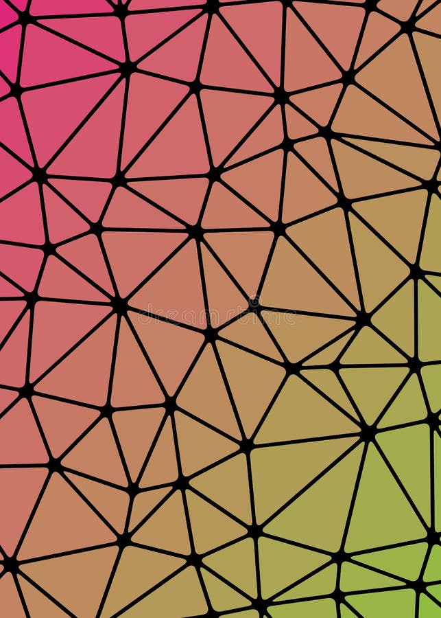 Abstract Low Polygon Gradient Generative Art Background Illustration Stock Vector - Illustration ...
