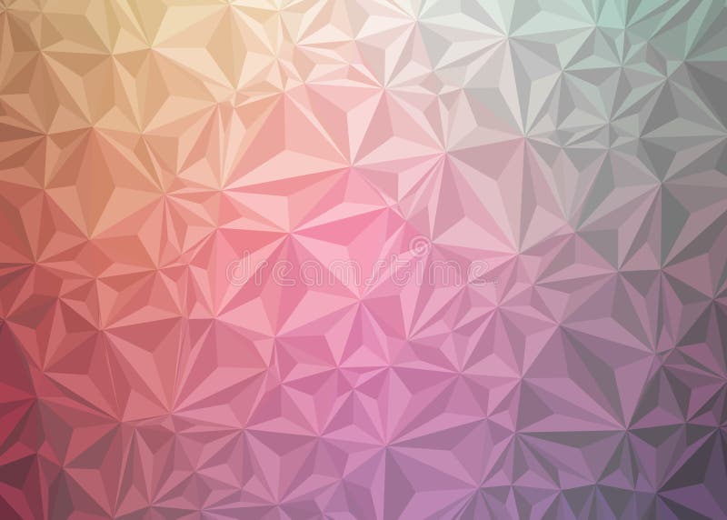 Abstract Low Polygon Gradient Generative Art Background Illustration Stock Vector - Illustration ...