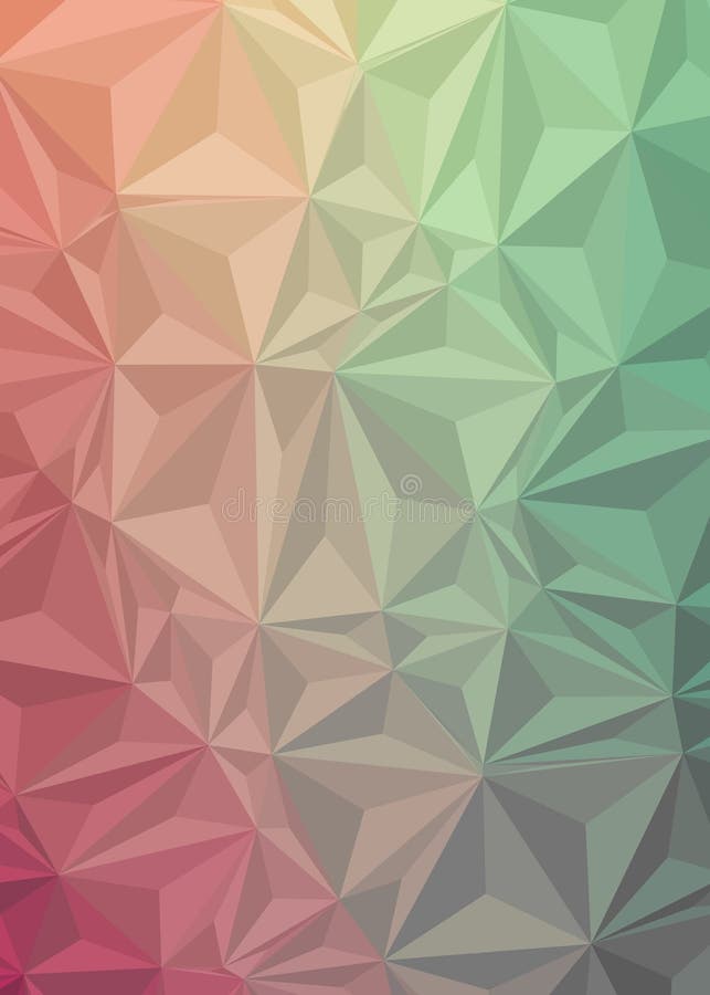 Abstract Low Polygon Gradient Generative Art Background Illustration ...
