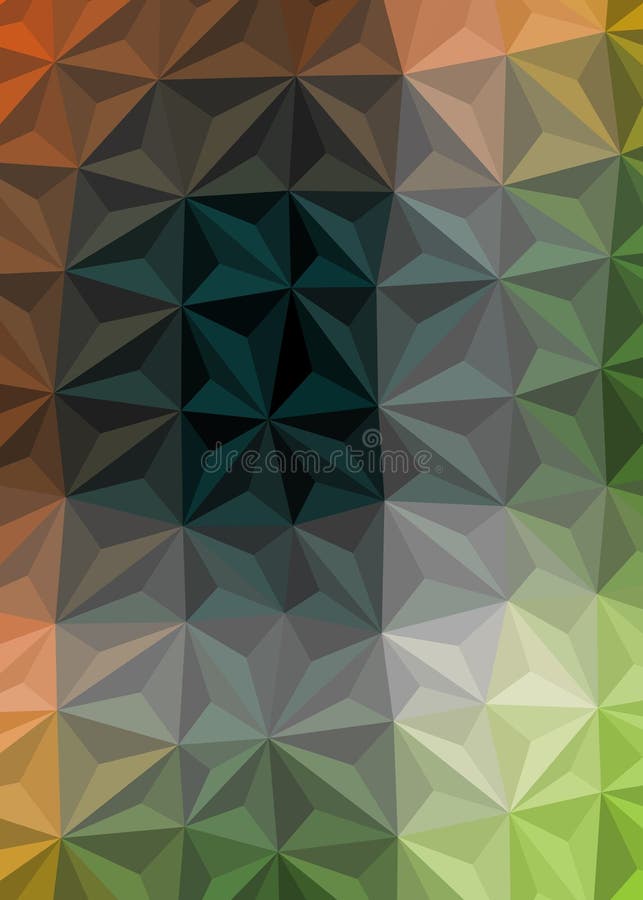 Abstract Low Polygon Gradient Generative Art Background Illustration ...