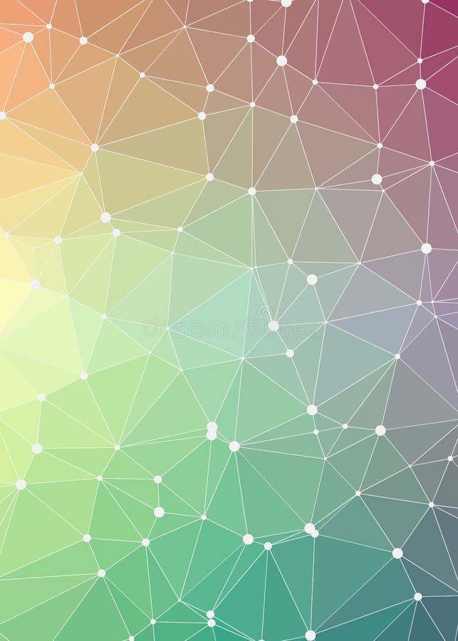 Abstract Low Polygon Gradient Generative Art Background Illustration ...