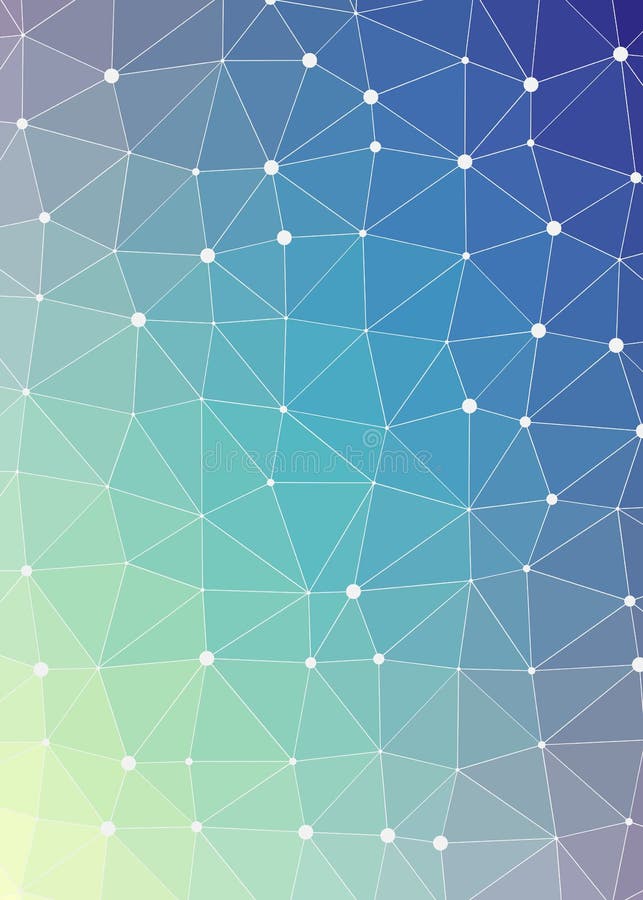 Abstract Low Polygon Gradient Generative Art Background Illustration ...
