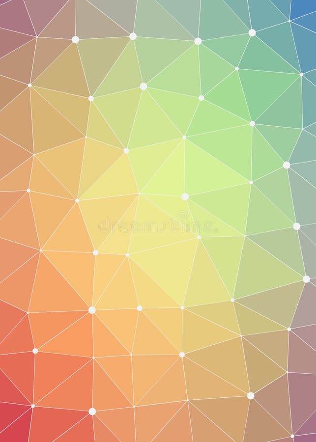 Abstract Low Polygon Gradient Generative Art Background Illustration ...