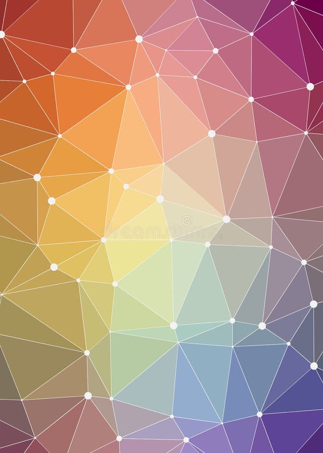 Abstract Low Polygon Gradient Generative Art Background Illustration ...