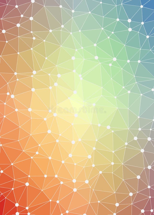 Abstract Low Polygon Gradient Generative Art Background Illustration ...