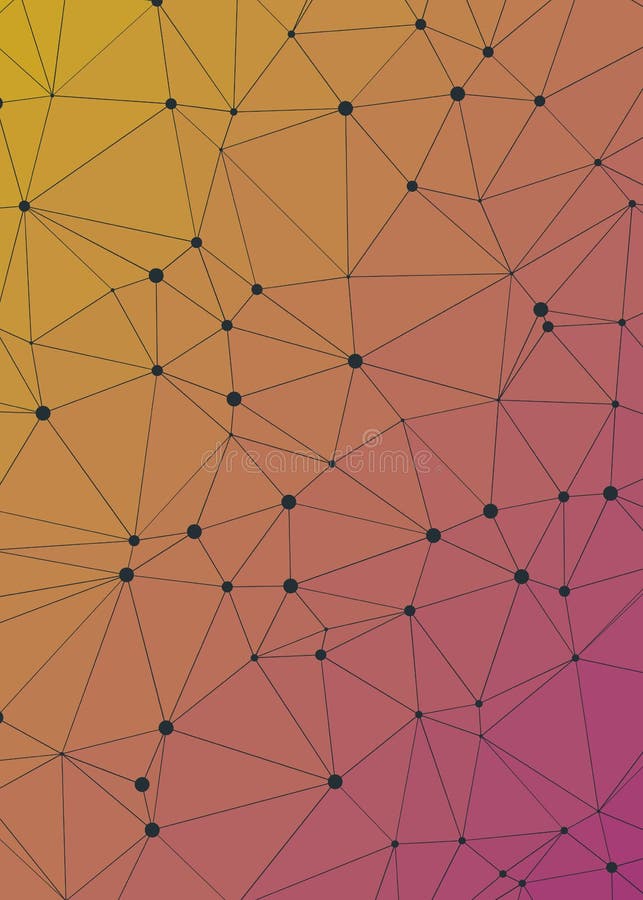 Abstract Low Polygon Gradient Generative Art Background Illustration ...